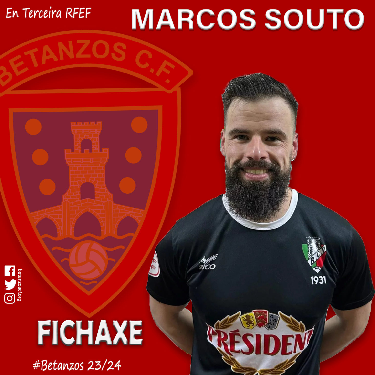 Marcos Souto novo porteiro do Betanzos CF – Betanzos C.F. ⚽